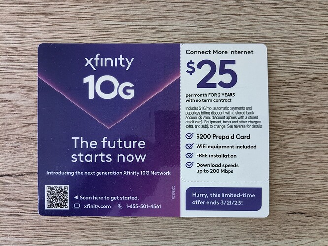 Xfinity 新用户 200 M $25/月值得入吗？ - 败家 - 美卡论坛