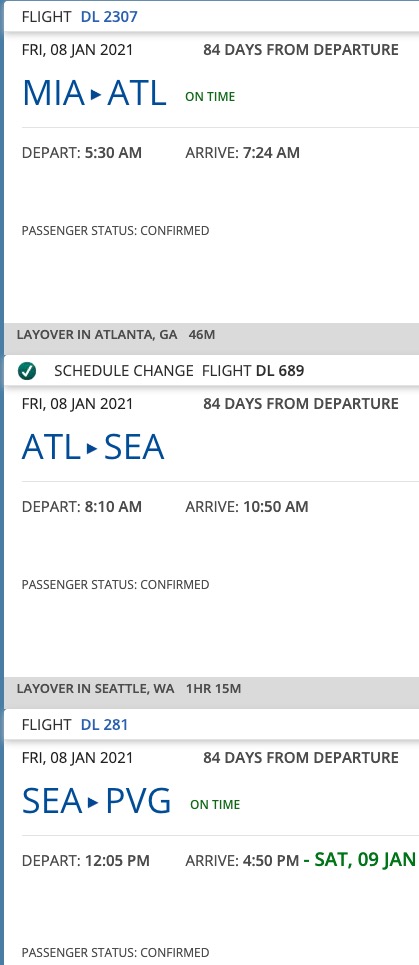 想请问下大家 买了1月8号的 DL281 靠谱么？ - 回国机票 - 美卡论坛