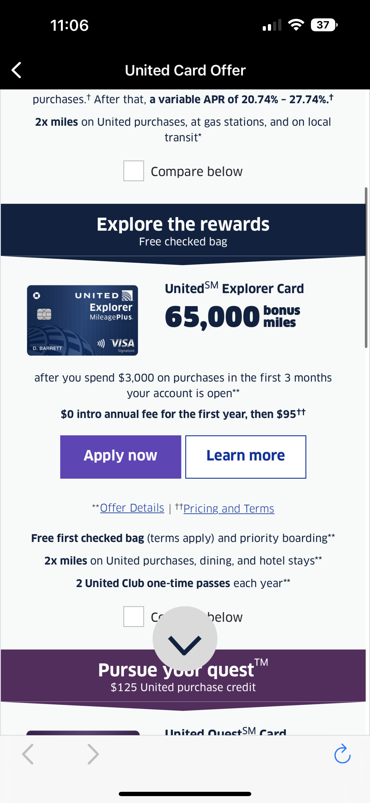 UA explorer in-flight offer 60+5k(3k spend) - 信用卡 - 美卡论坛