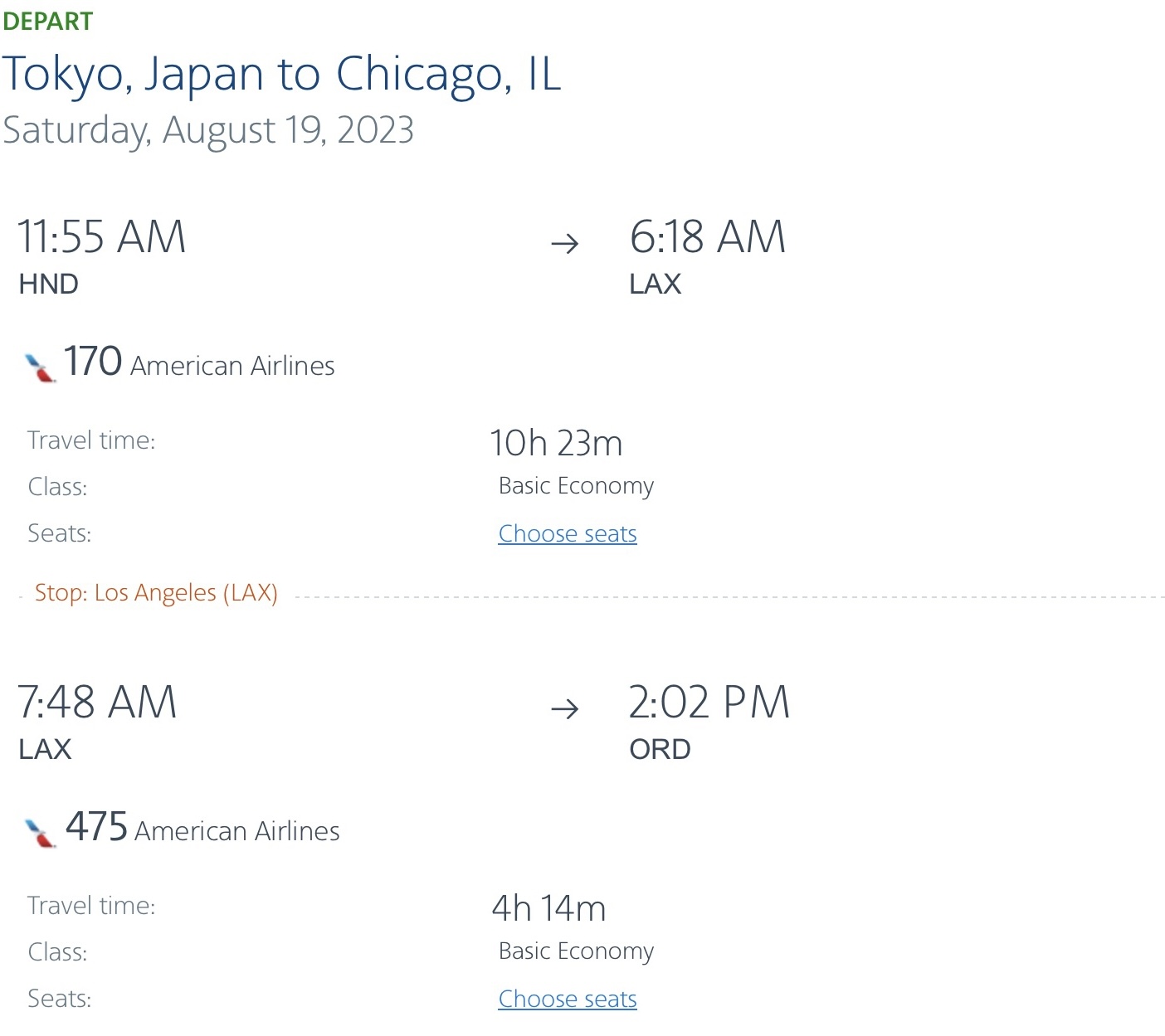 LAX 美航 联程中转1.5h - 航空常旅客 - 美卡论坛