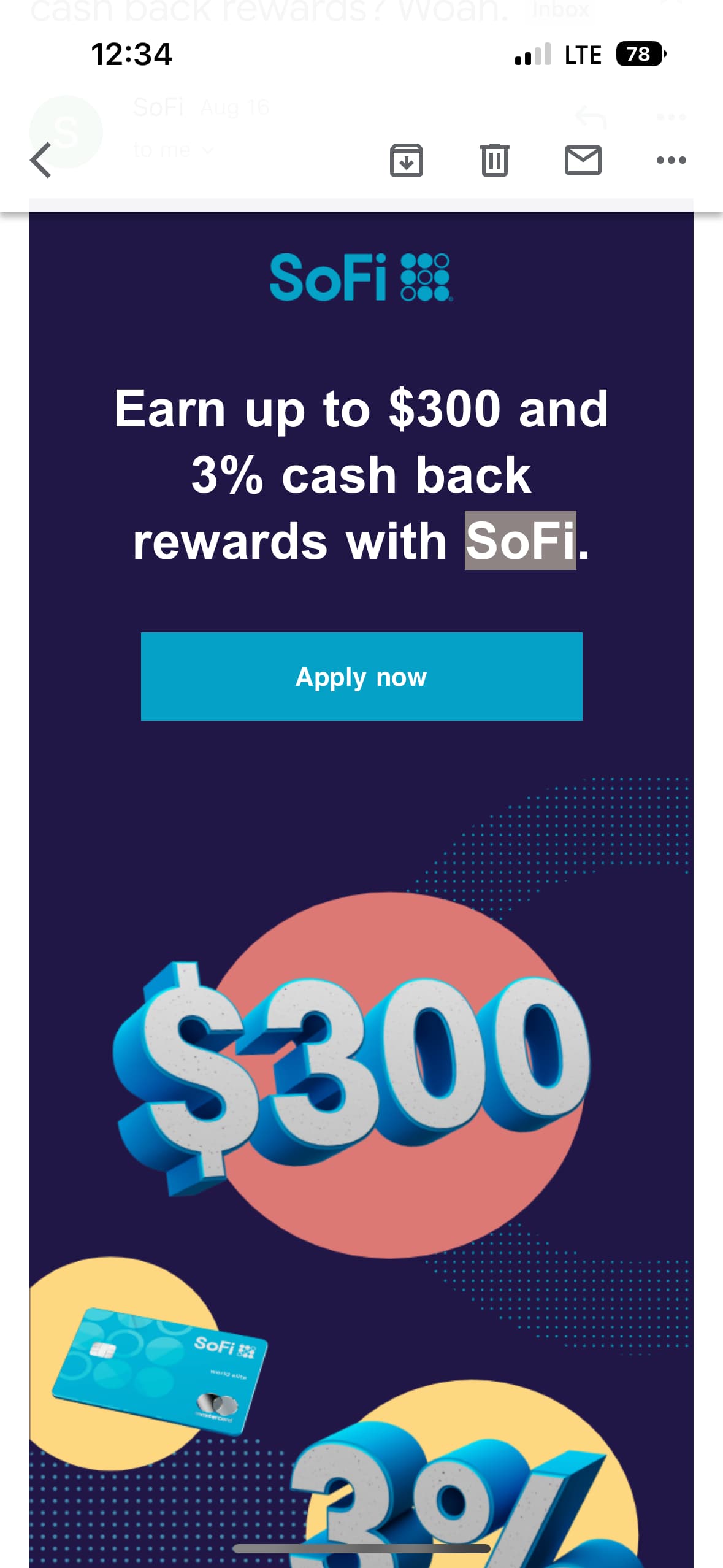 Sofi Credit Card $100 Sub + 3% cash back - 信用卡 - 美卡论坛