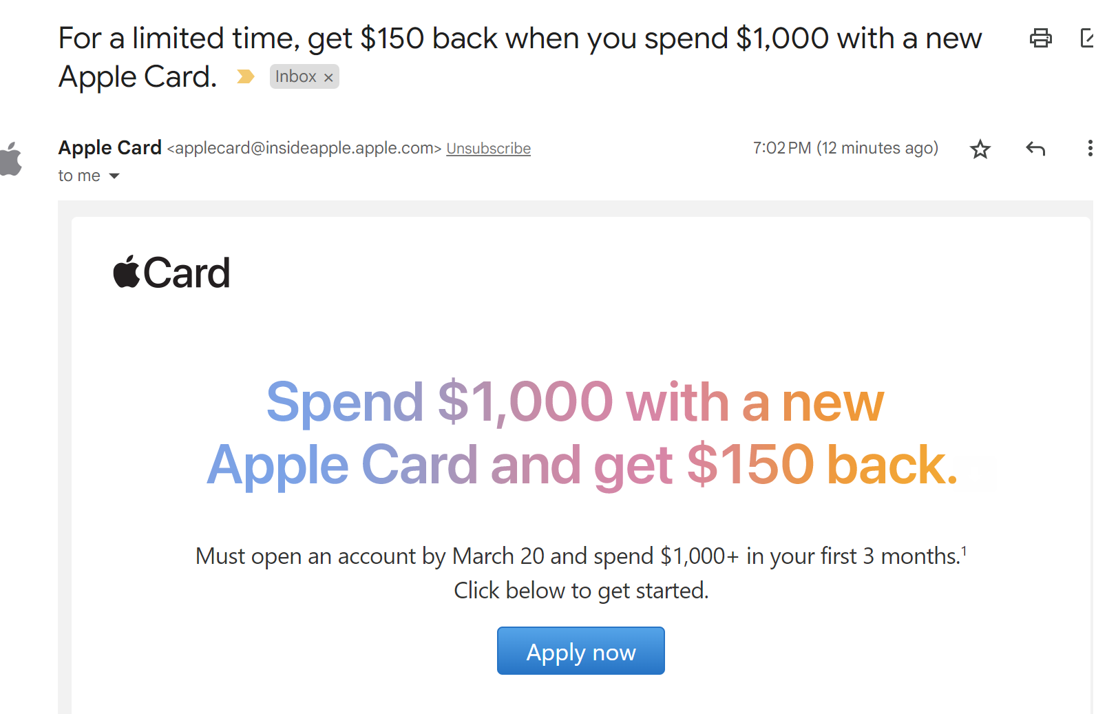 Apple Card $150 开卡奖励（Targeted） - 信用卡 - 美卡论坛