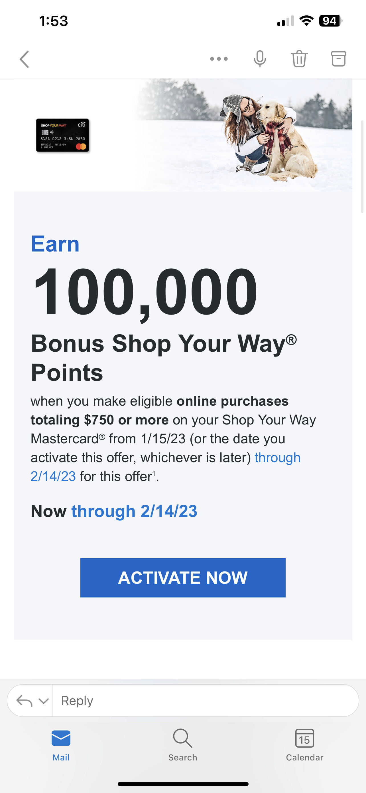 Shop Your Way CITI 新offer: $70 credit after $1000 purchase - 玩卡 - 美卡论坛