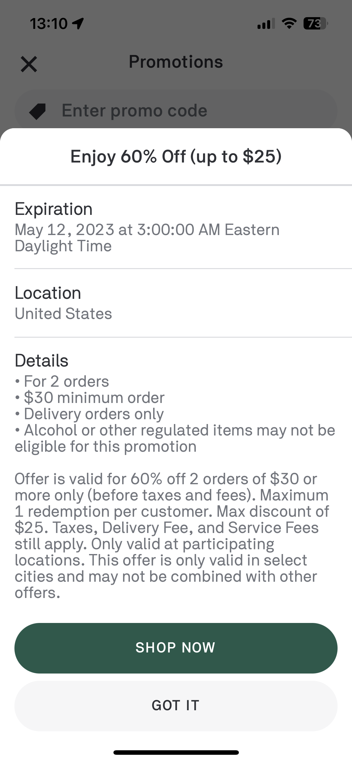 UberEATs/Postmates Coupon Codes - #1467，来自 FrozenZ0717 - 购物折扣 - 美卡论坛