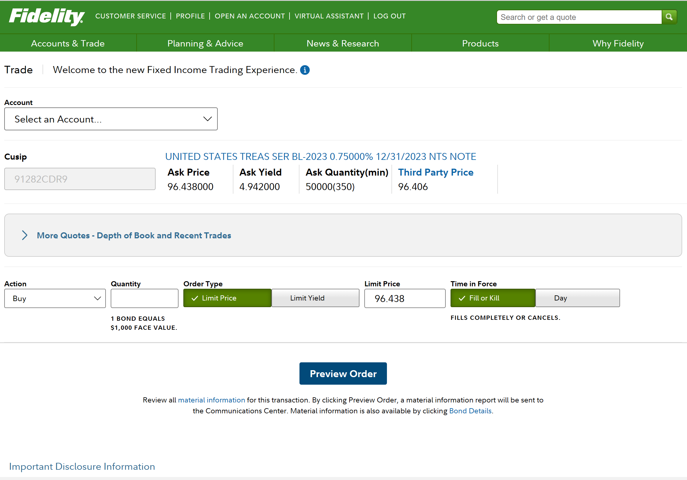 Fidelity Bond Fidelity Bond