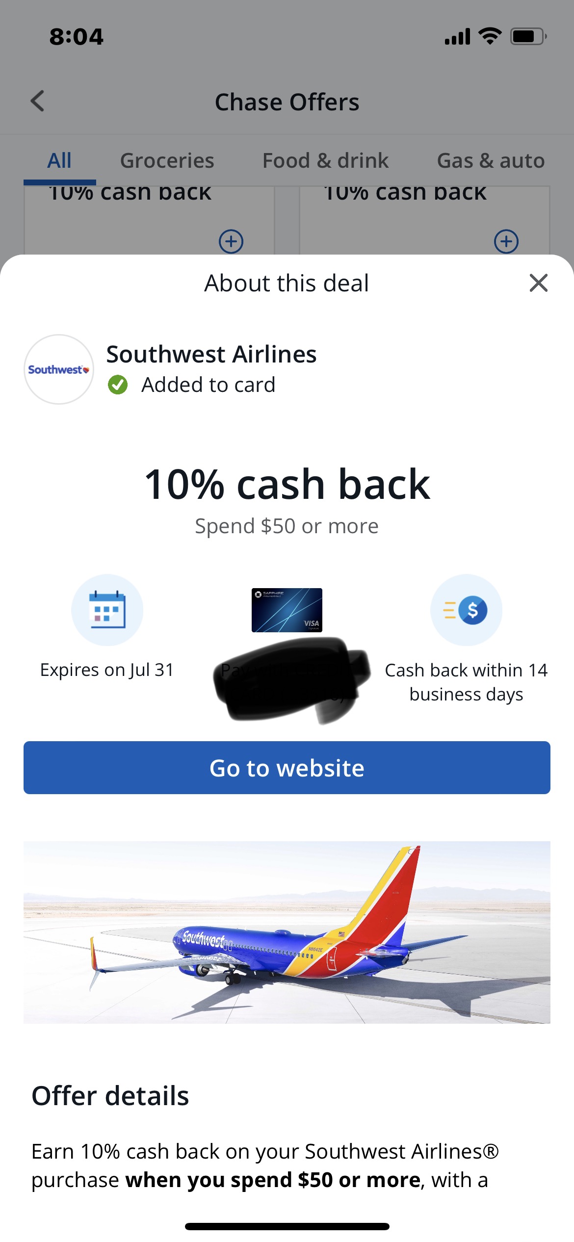 Chase SW offer - 玩卡 - 美卡论坛