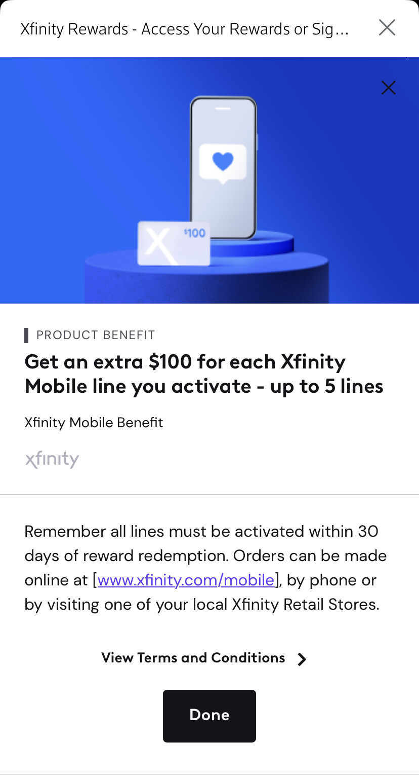 [BYOD $100 注意：变成分期返了] 安利一个Xfinity Mobile BYOD的羊毛+可叠加xfinity reward $100 ...