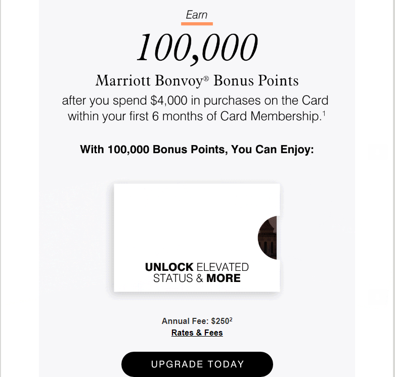 AMEX Marriott Bonvoy 升级 Marriott Bonvoy Bevy Email offer - 信用卡 - 美卡论坛