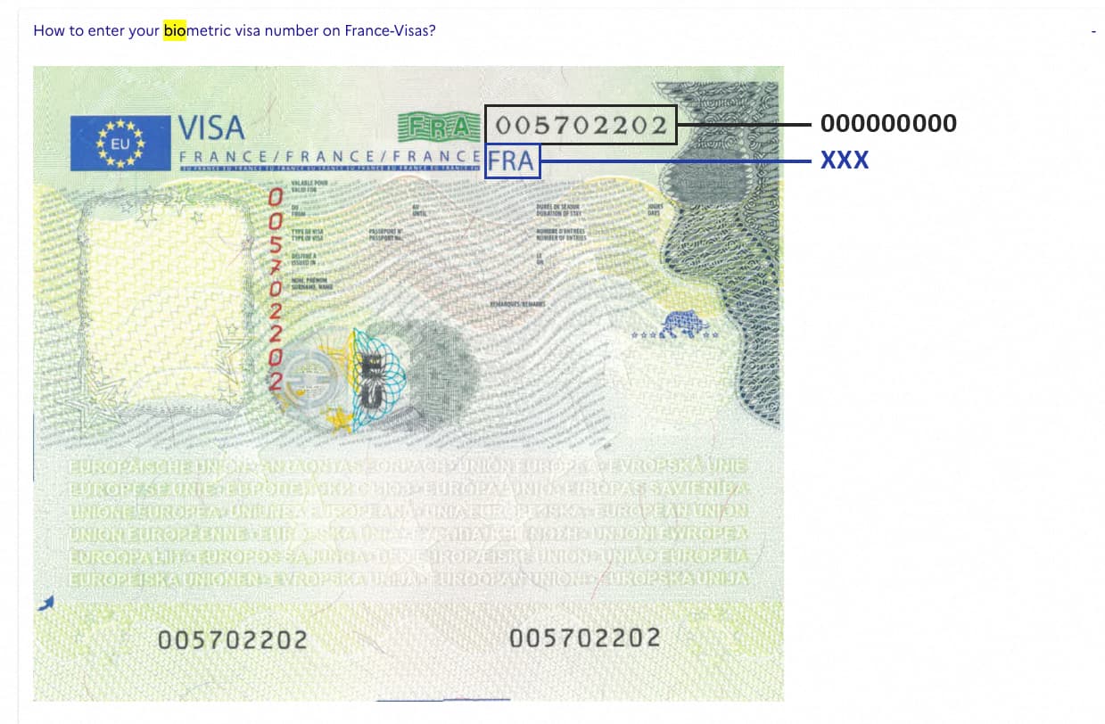 visa Number visa-number