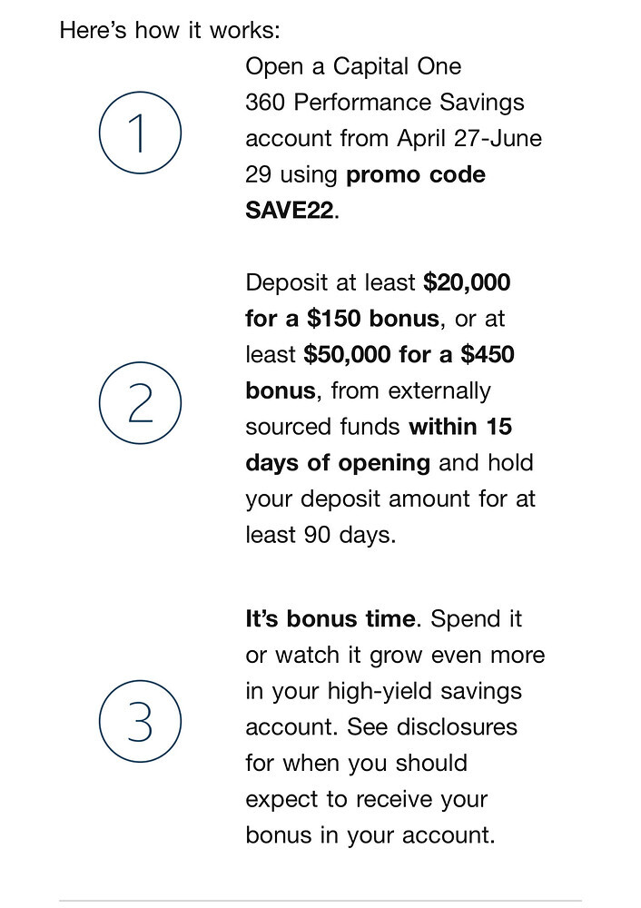[04/04/24 又有了] Capital One Savings 新开户存 $100k 拿 $1500 - 银行账户 - 美卡论坛