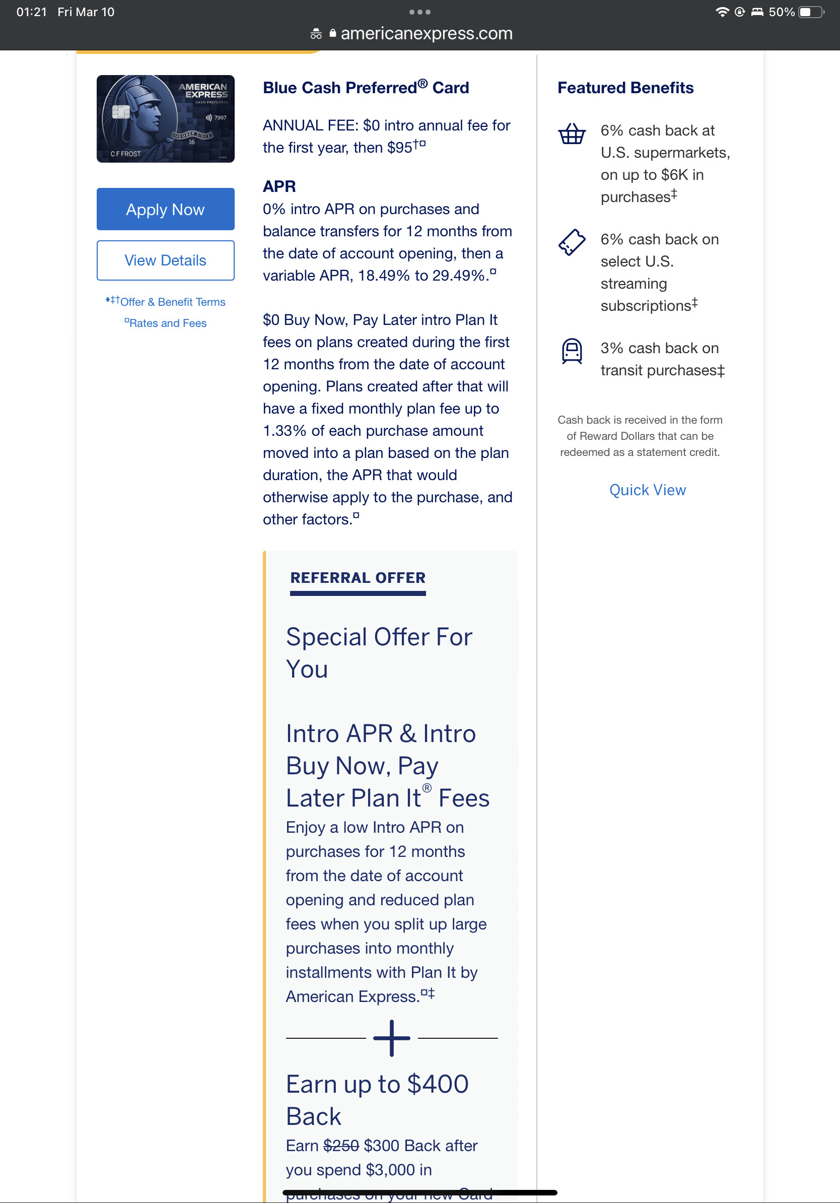 AMEX BCP 400刀+免首年年费 史高？ - 第 3 页 - 信用卡 - 美卡论坛